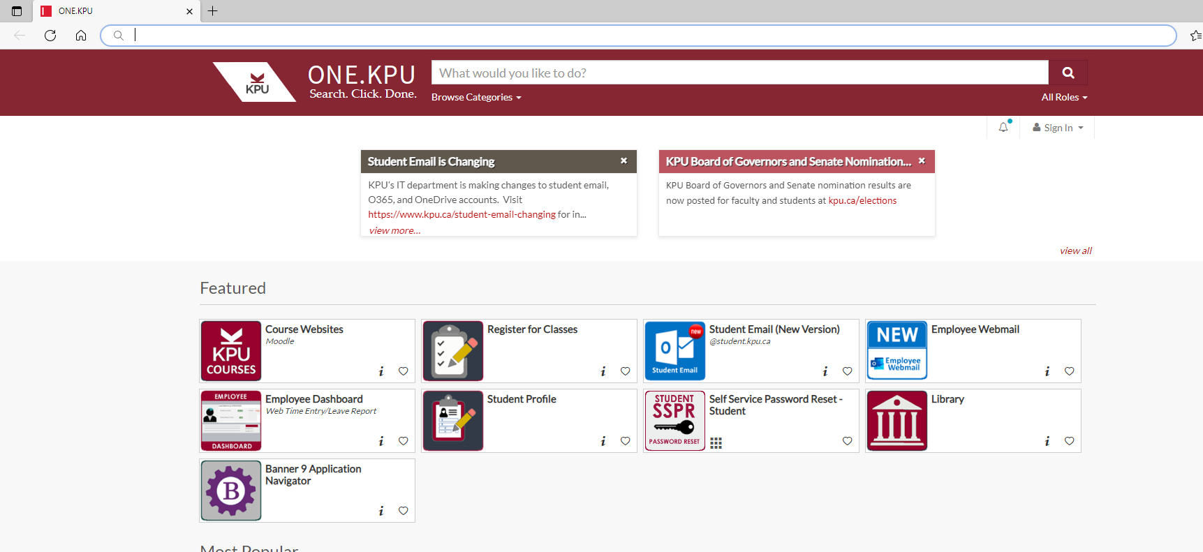 Step 1. Check your KPU Email | Kwantlen Polytechnic University