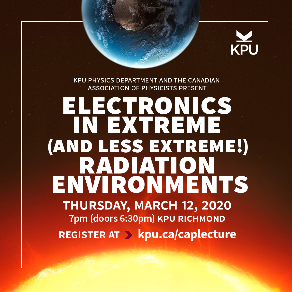 Canadian Association of Physicists Lecture Tour at KPU | KPU.ca ...